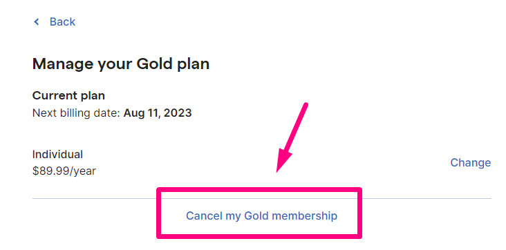 How do I cancel my Gold membership? – Support