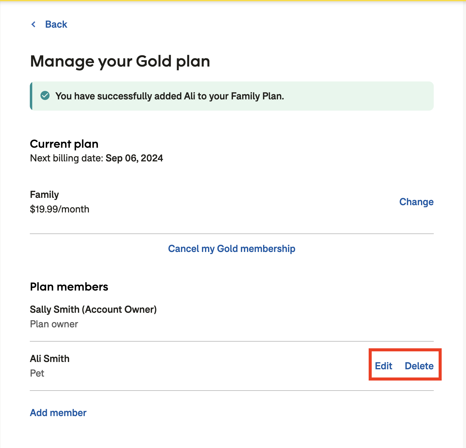 How do I update a member's name or birthdate? – Support